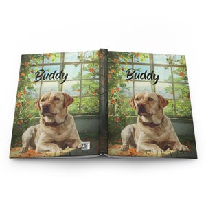 Labrador Retriever Personalized Dog Name Hardcover Writing Journal ...