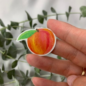 3-piece Mini Sticker Pack, Peach Vinyl Sticker, Pear Vinyl Sticker ...