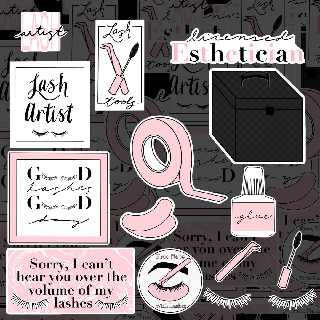 Lash Tech/ Artist/ Esthetician Stickers - Etsy