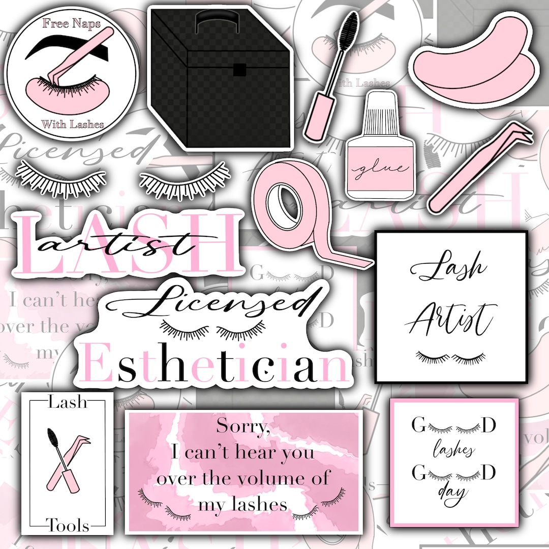 Lash Tech Artist Esthetician Stickers - Etsy