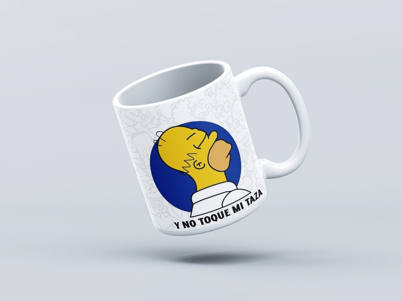 Homero No Toque Mi Taza PNG File Personalizar o Sublimar Taza Español - Etsy España