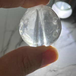 Blue Needle Clear Quartz Cute Red Beetle Carvings, Insect Crystal ...