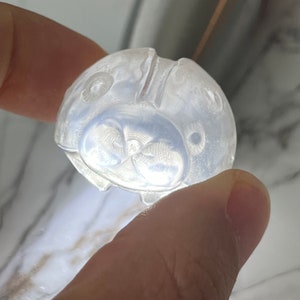 Blue Needle Clear Quartz Cute Red Beetle Carvings, Insect Crystal ...