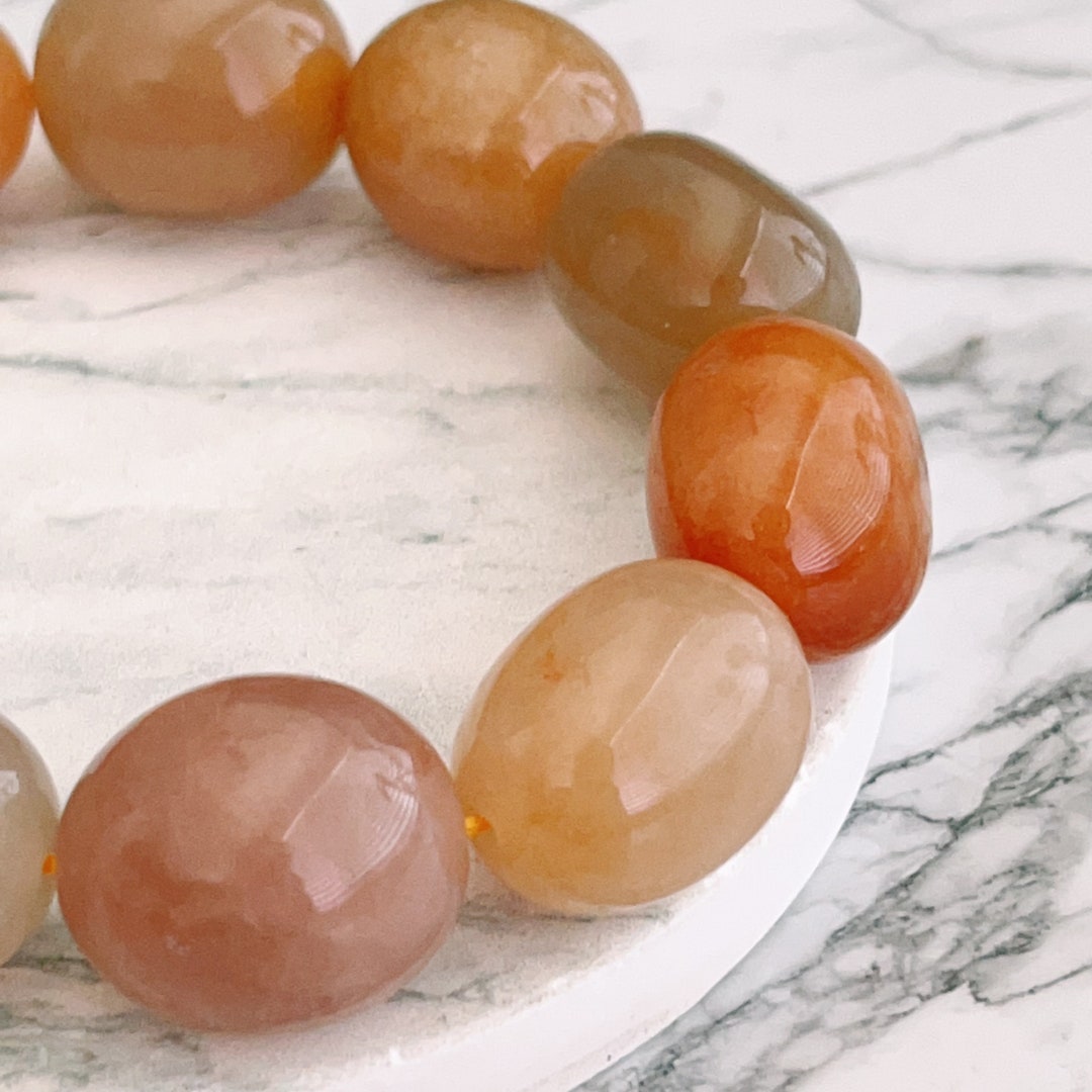 16mm Golden Thread Jade Beads Bracelet, 16cm Bracelet, Jinsi Yu Beads ...