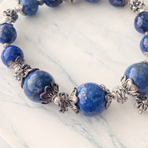 Lapis Lazuli Bracelet, Lapis Lazuli DIY Bracelet, Zinc Alloy ...