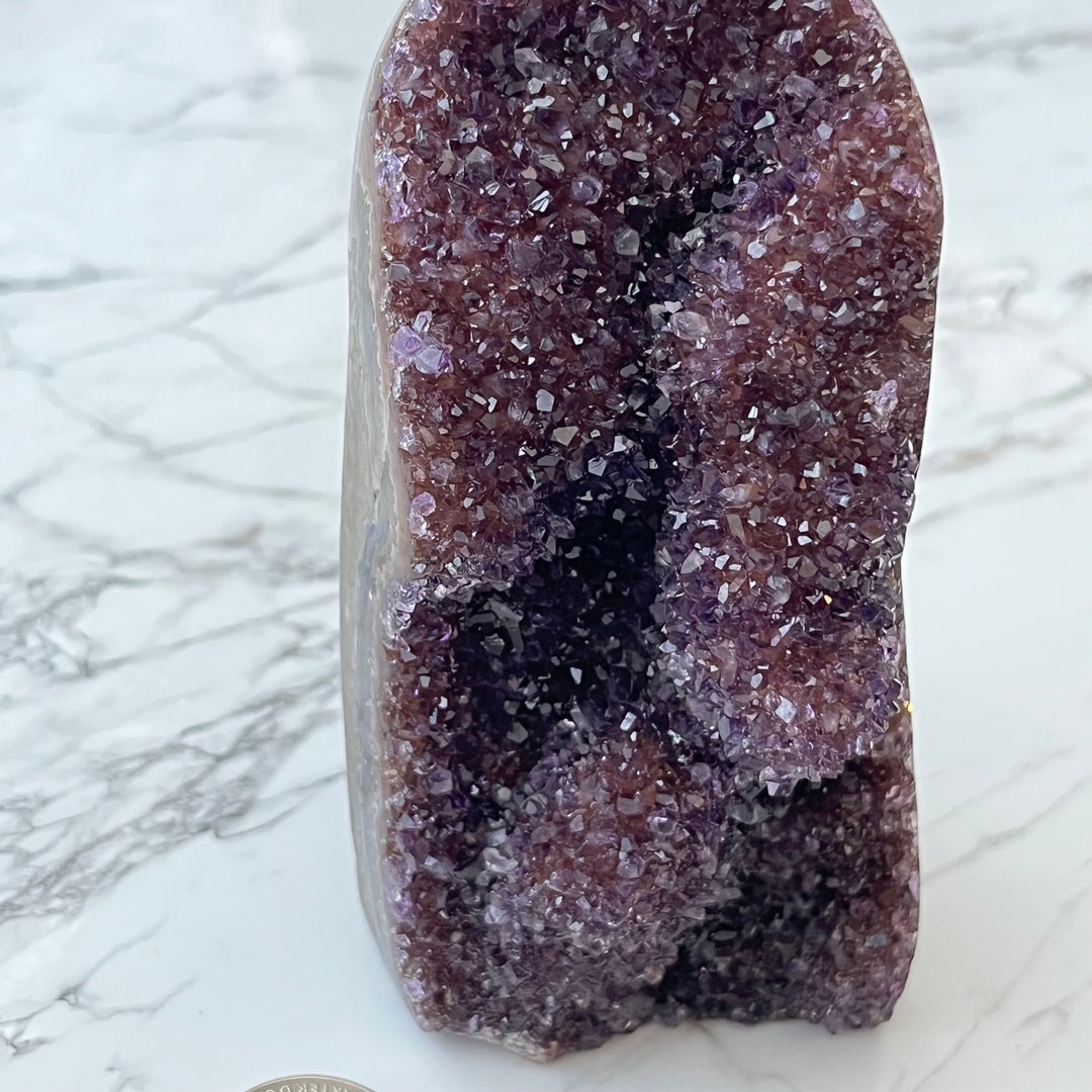 Rare Natural Rainbow Amethyst Cathedral, Red Amethyst Cluster, Red ...