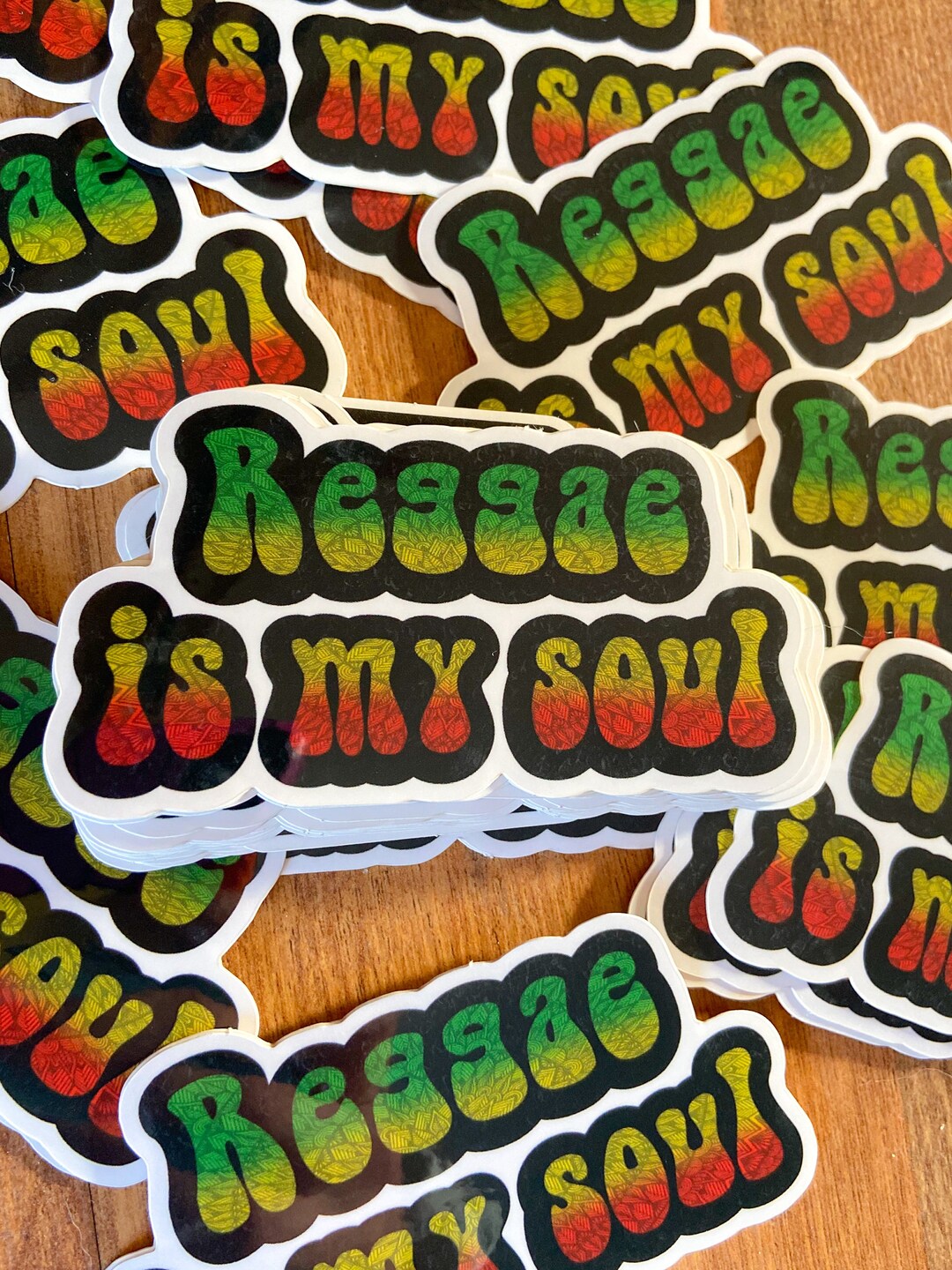 Reggae is My Soul Waterproof Sticker - One Love Sticker - Bob Marley ...