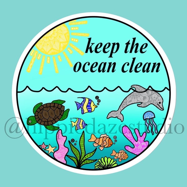 Ocean Conservation Stickers - Etsy
