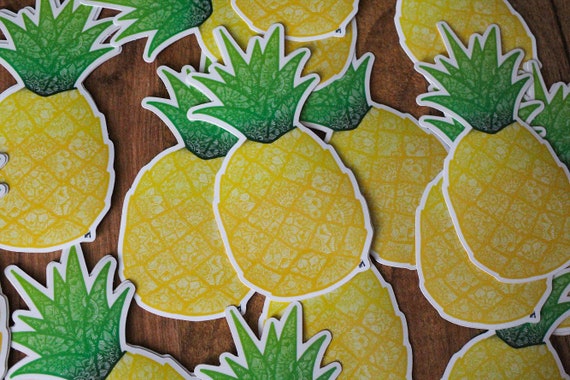 Pineapple Sticker Zentangle Sticker Tropical Sticker - Etsy