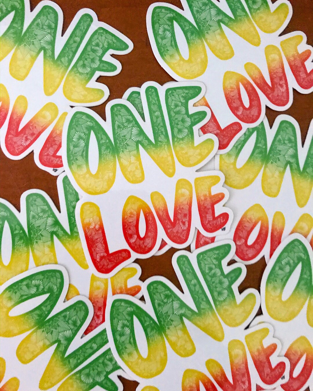 One Love Sticker - Bob Marley Sticker - Reggae Sticker - Waterproof ...