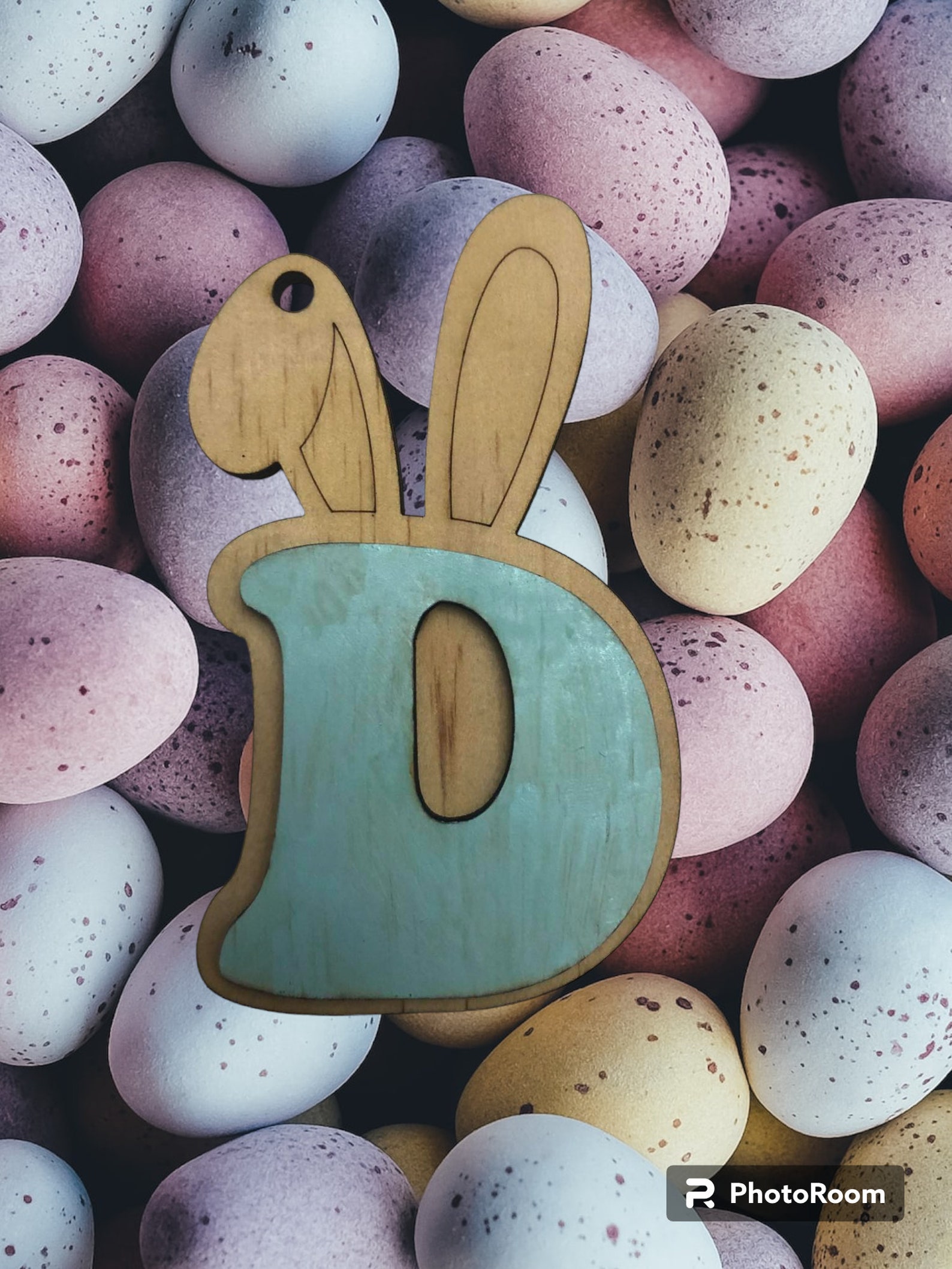 Easter Basket Two Layer Bunny Ear Letter Tags- All Letters Available ...