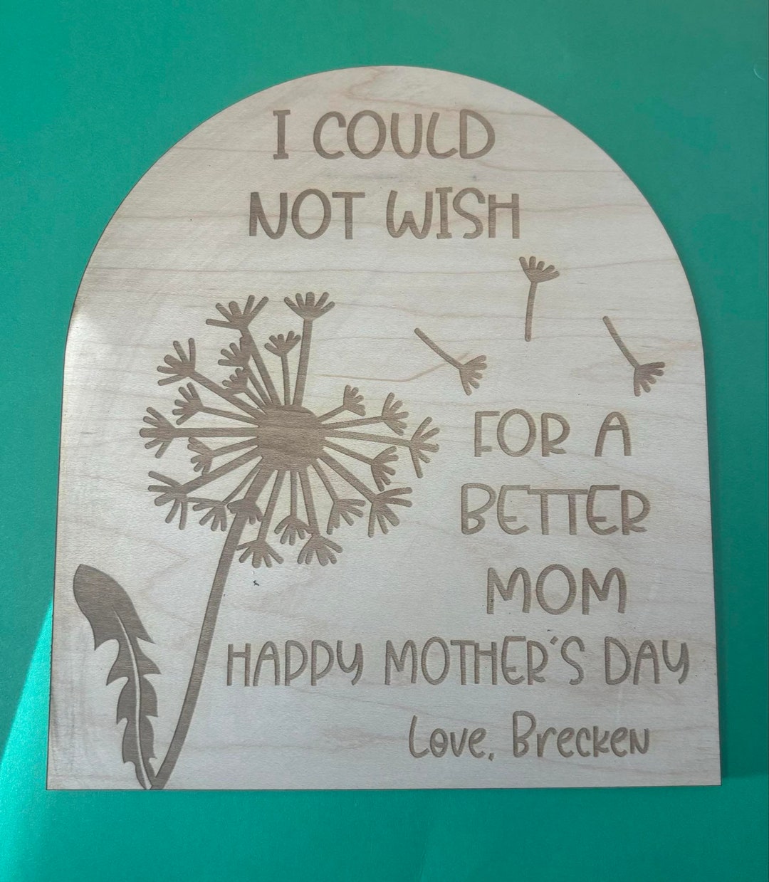 DIY Fingerprint Dandelion Sign, Personalized Mother's Day Gift - Etsy