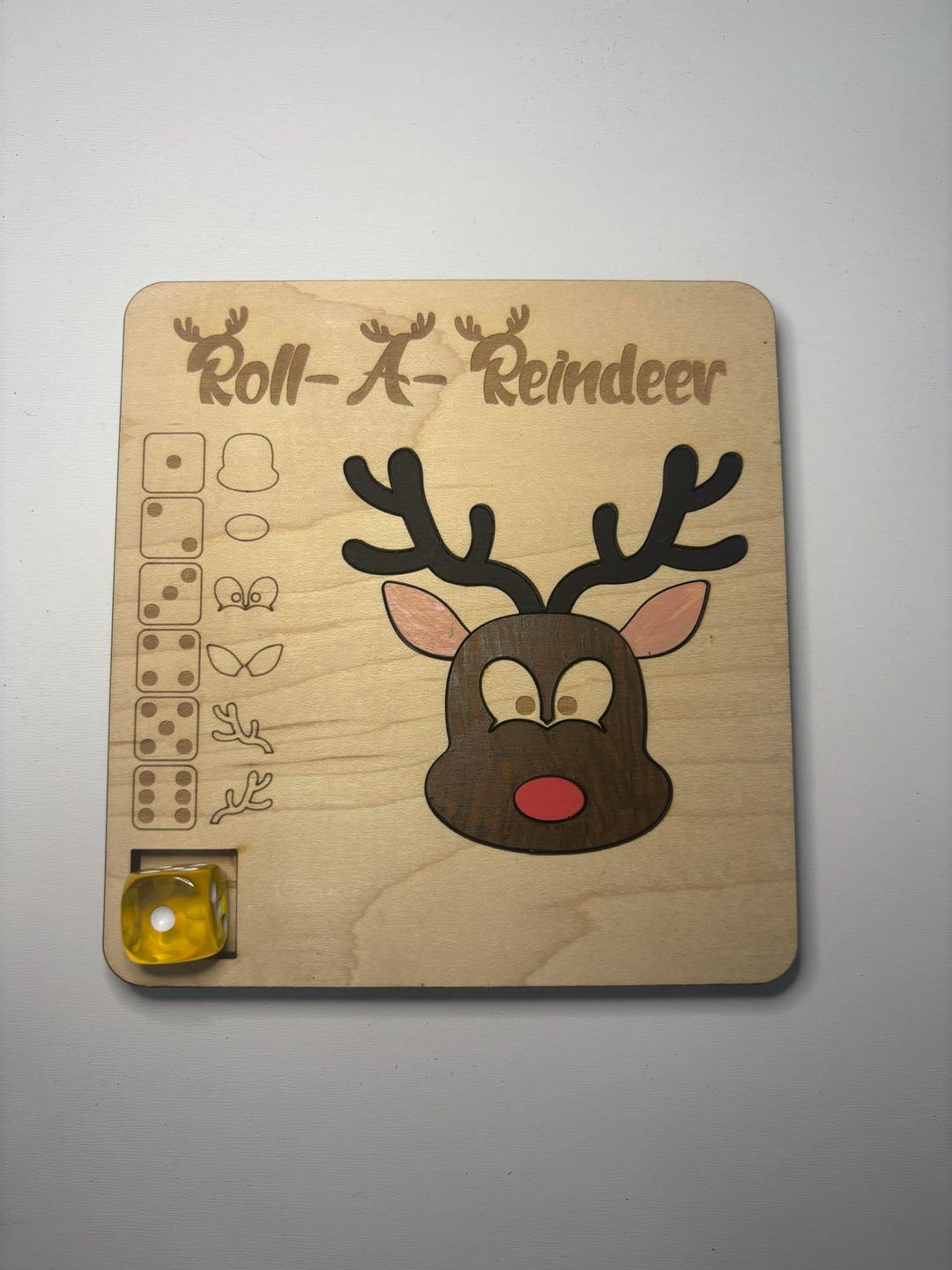 Roll a Reindeer Dice Puzzle Game - Etsy