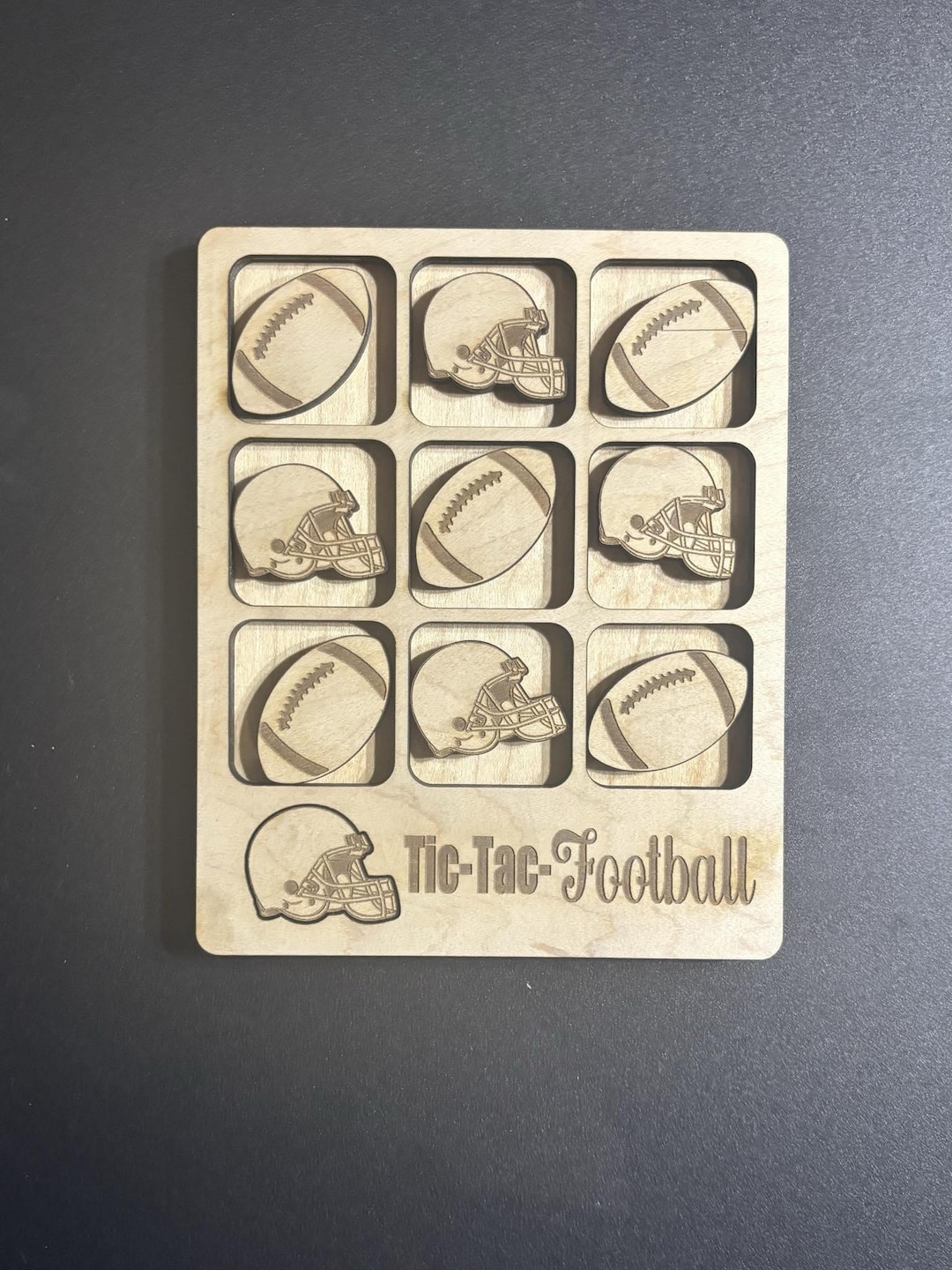 Football Themed Tic Tac Toe Board, Multiple Other Sport Options ...