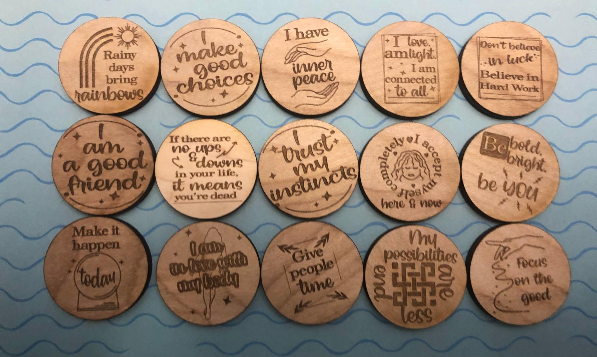 Positive Affirmation Tokens - Etsy