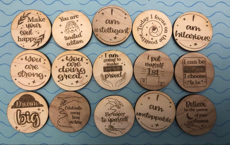 Positive Affirmation Tokens - Etsy