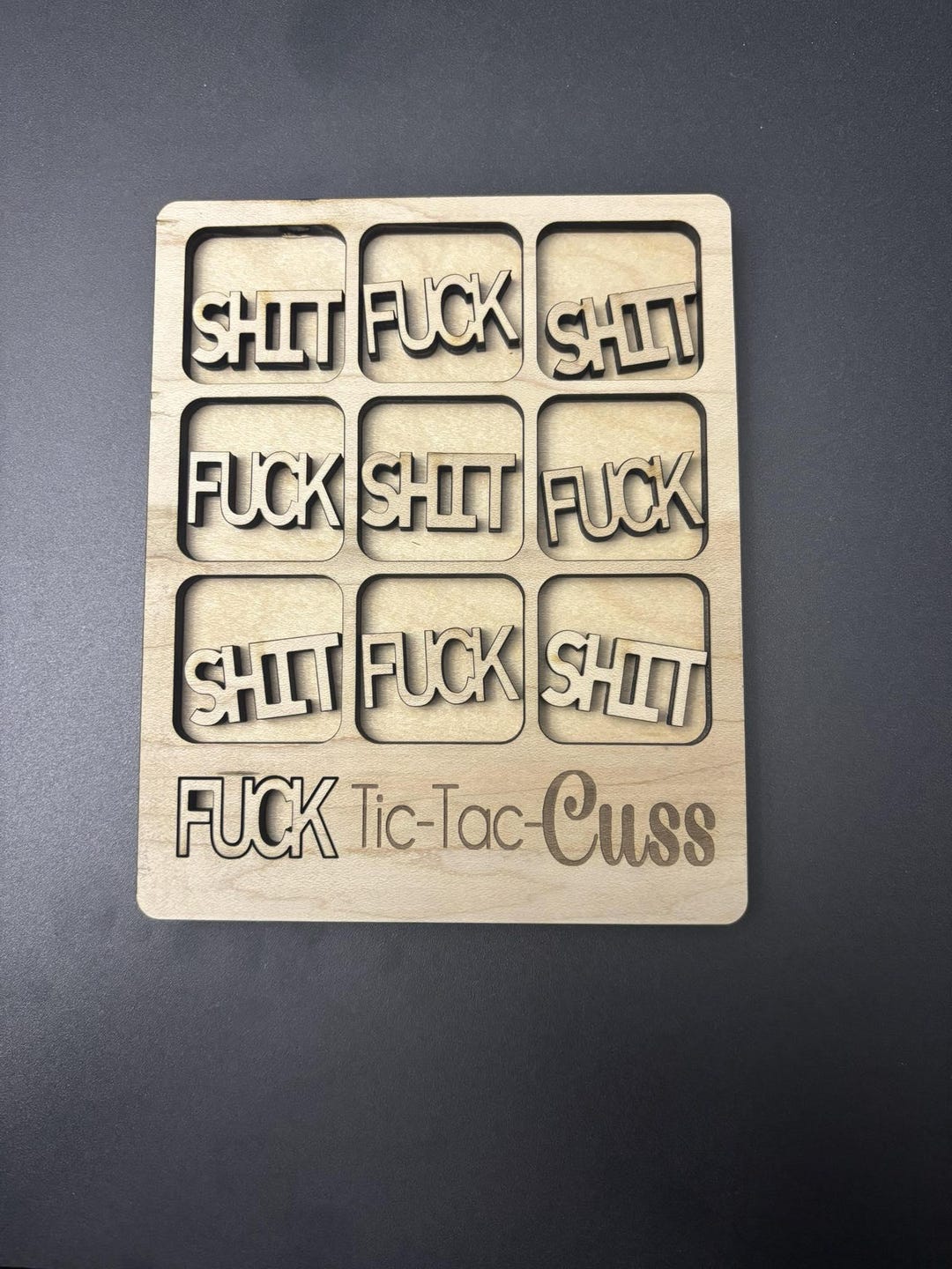 Shit and Fuck Themed Tic Tac Toe Board - Etsy