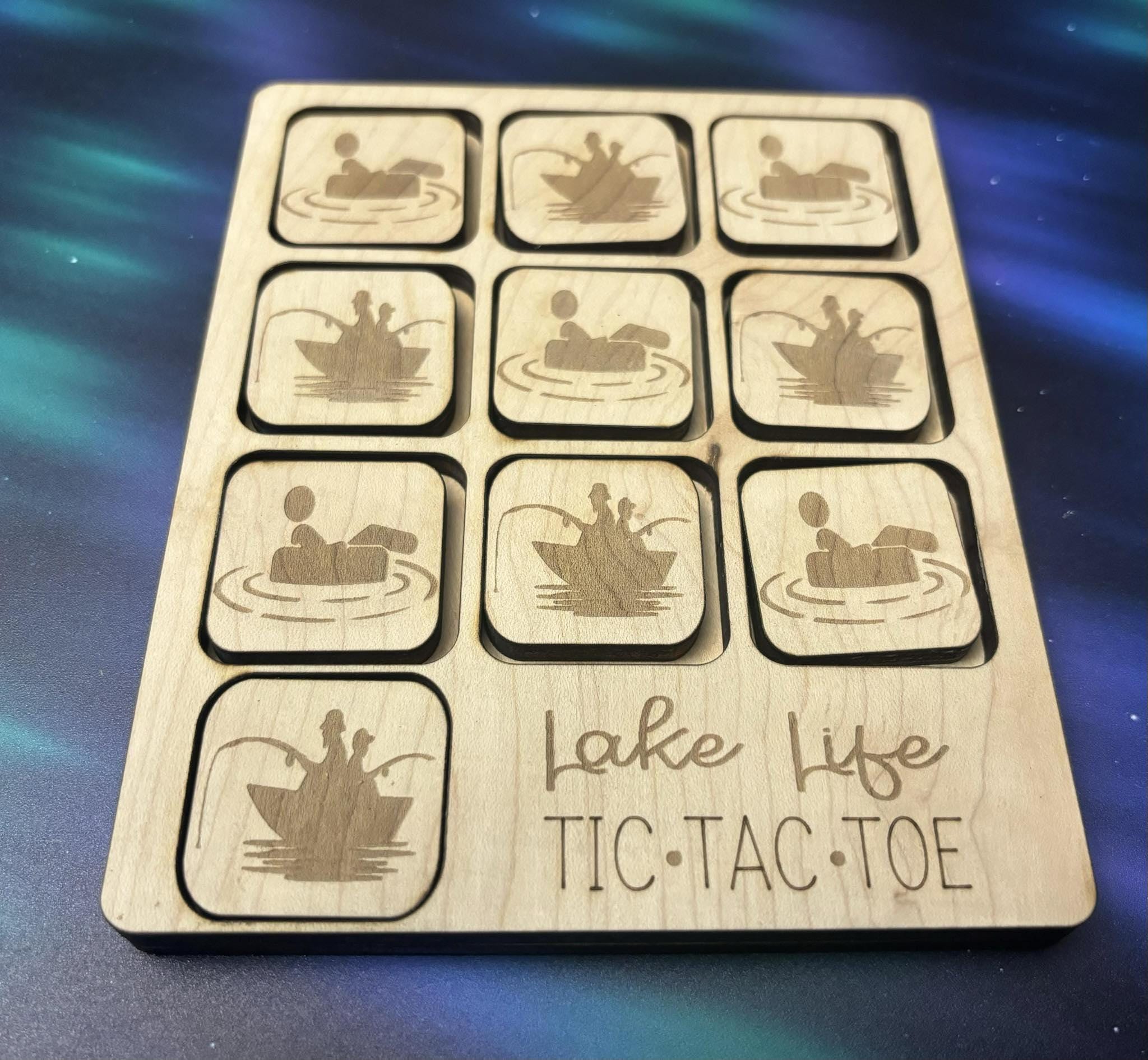 Lake Life Themed Tic Tac Toe Board - Etsy