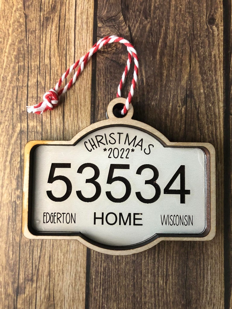 Two Layer Zip Code Ornament SVG File - Etsy