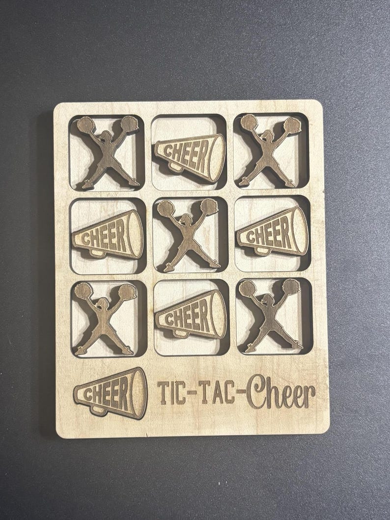 Football Themed Tic Tac Toe Board, Multiple Other Sport Options ...