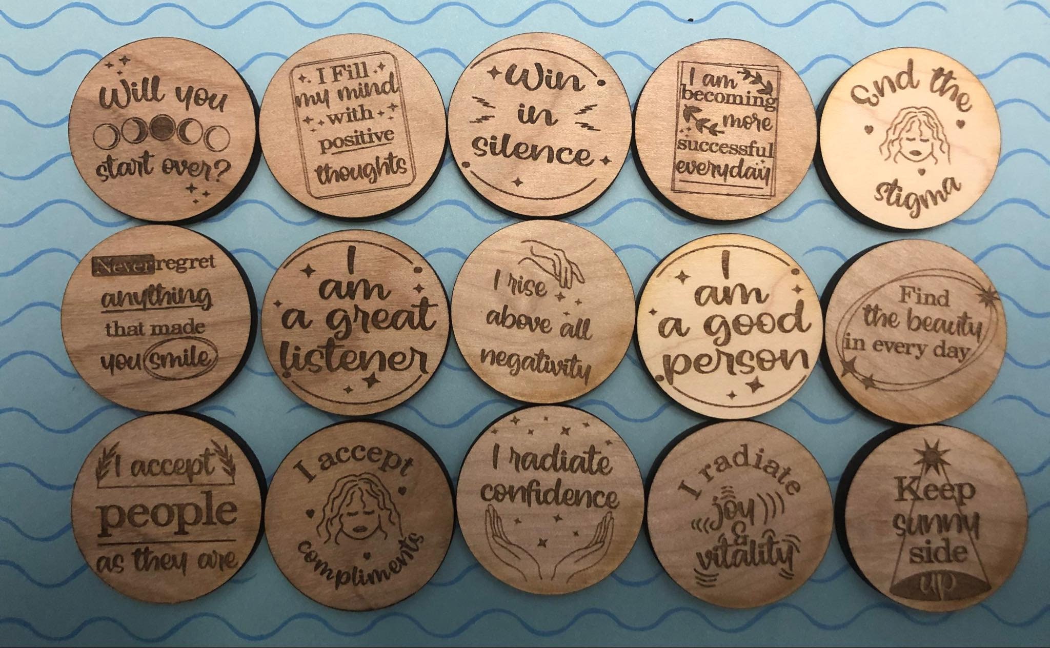 Positive Affirmation Tokens - Etsy