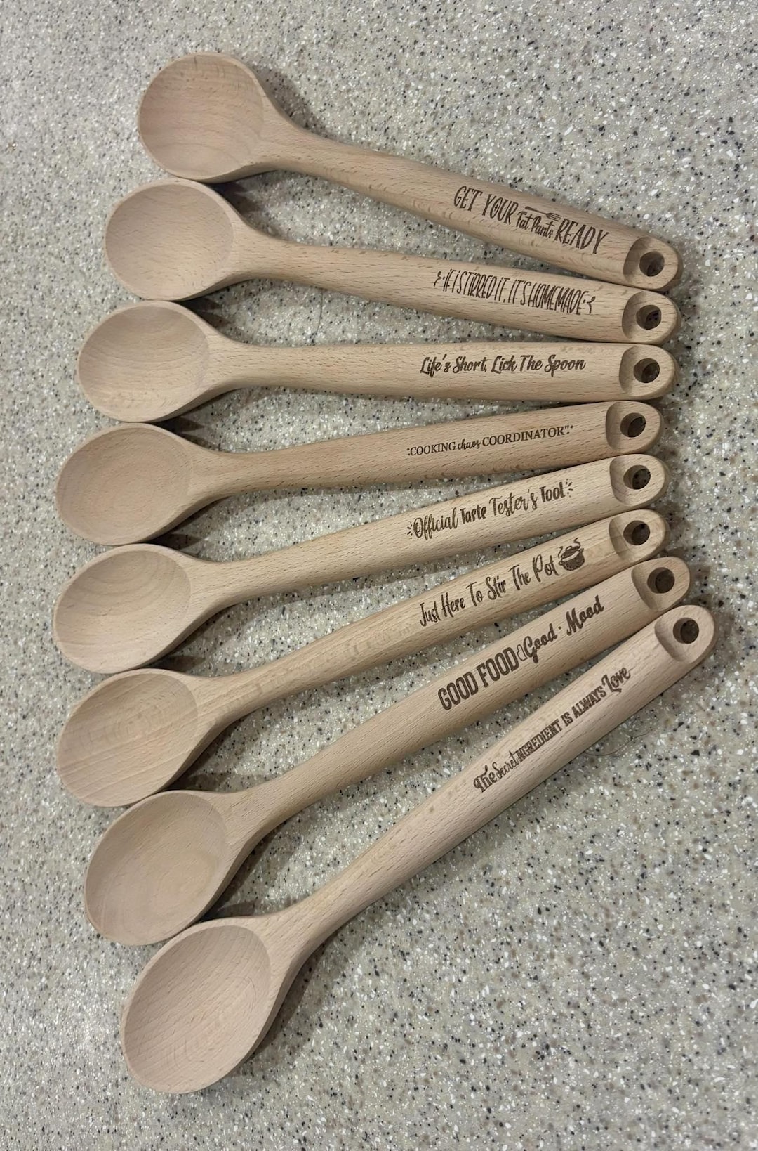 Engraved Wooden Spoon, MULTIPLE Sayings - Etsy