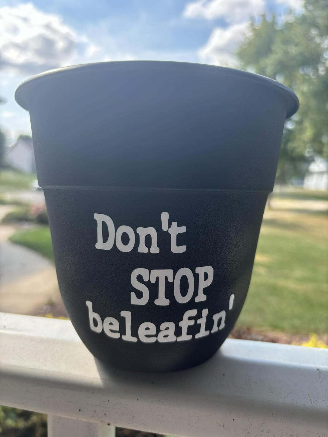 Funny Black Plastic Pot for Plants - Etsy