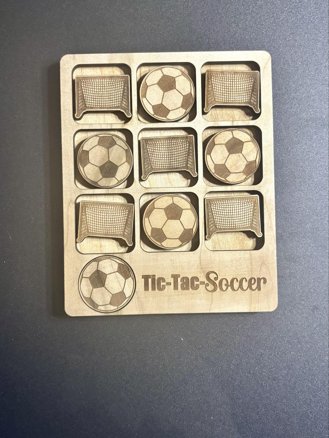 Soccer Themed Tic Tac Toe Board, Multiple Other Sport Options Available ...