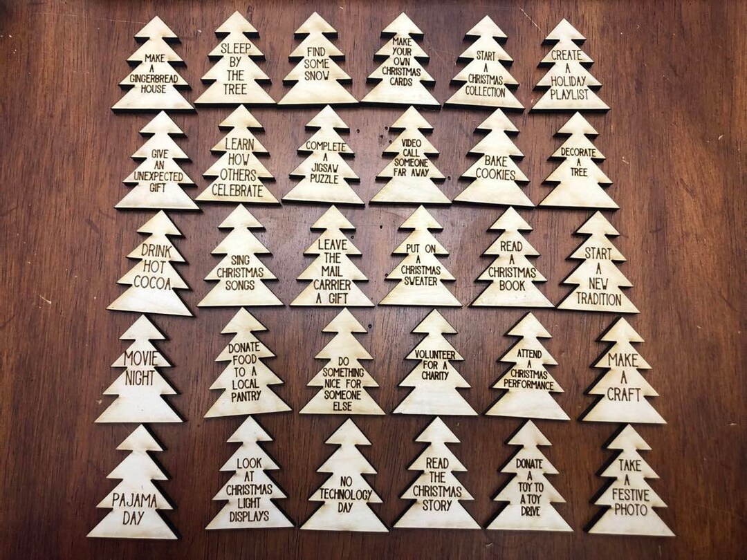 Advent Activity Tree- SVG File - Etsy