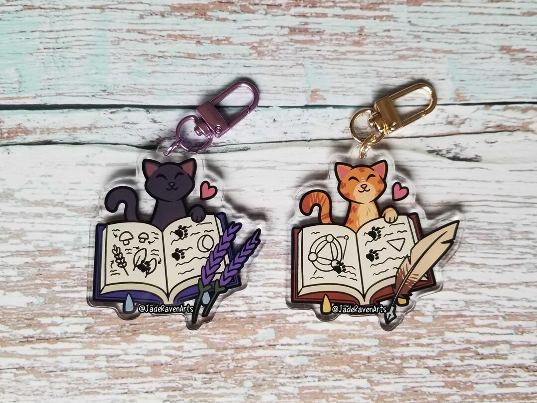 Wizard and Witch's Assistant Keychain | 2.5 Inch - Etsy