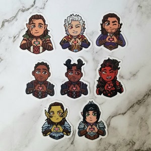 Tadpole Crew Heart Hands Stickers - Etsy