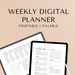Weekly Digital Planner Goal Setting, Progress Tracker, Work From Home ...