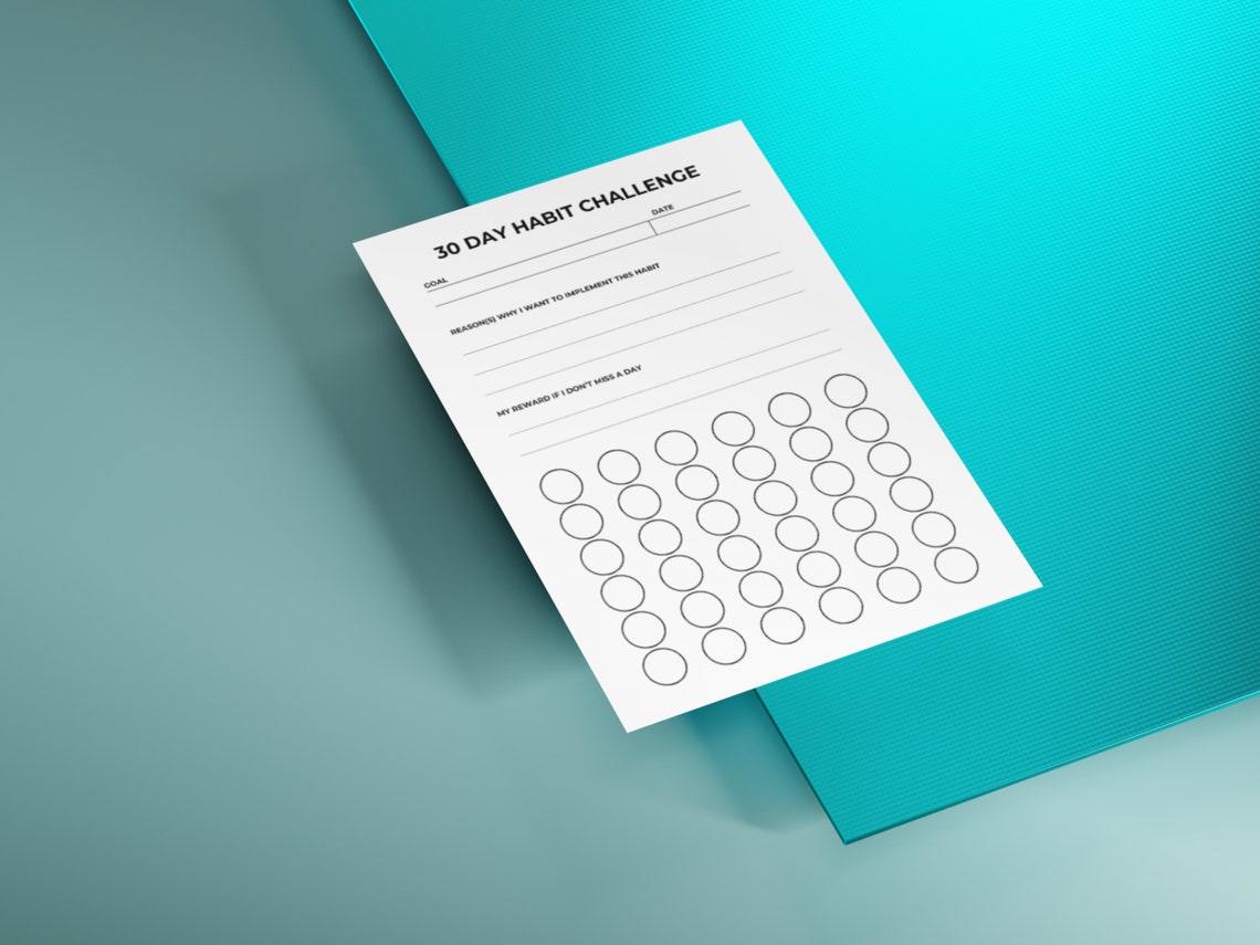 30 Day Habit Tracker, Goal Setting, Progress Tracker, Form New Habits ...
