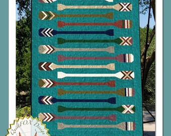 Paddle Mania Boat Oars Quilt Quilting Pattern, From Quiltfox Designs ...