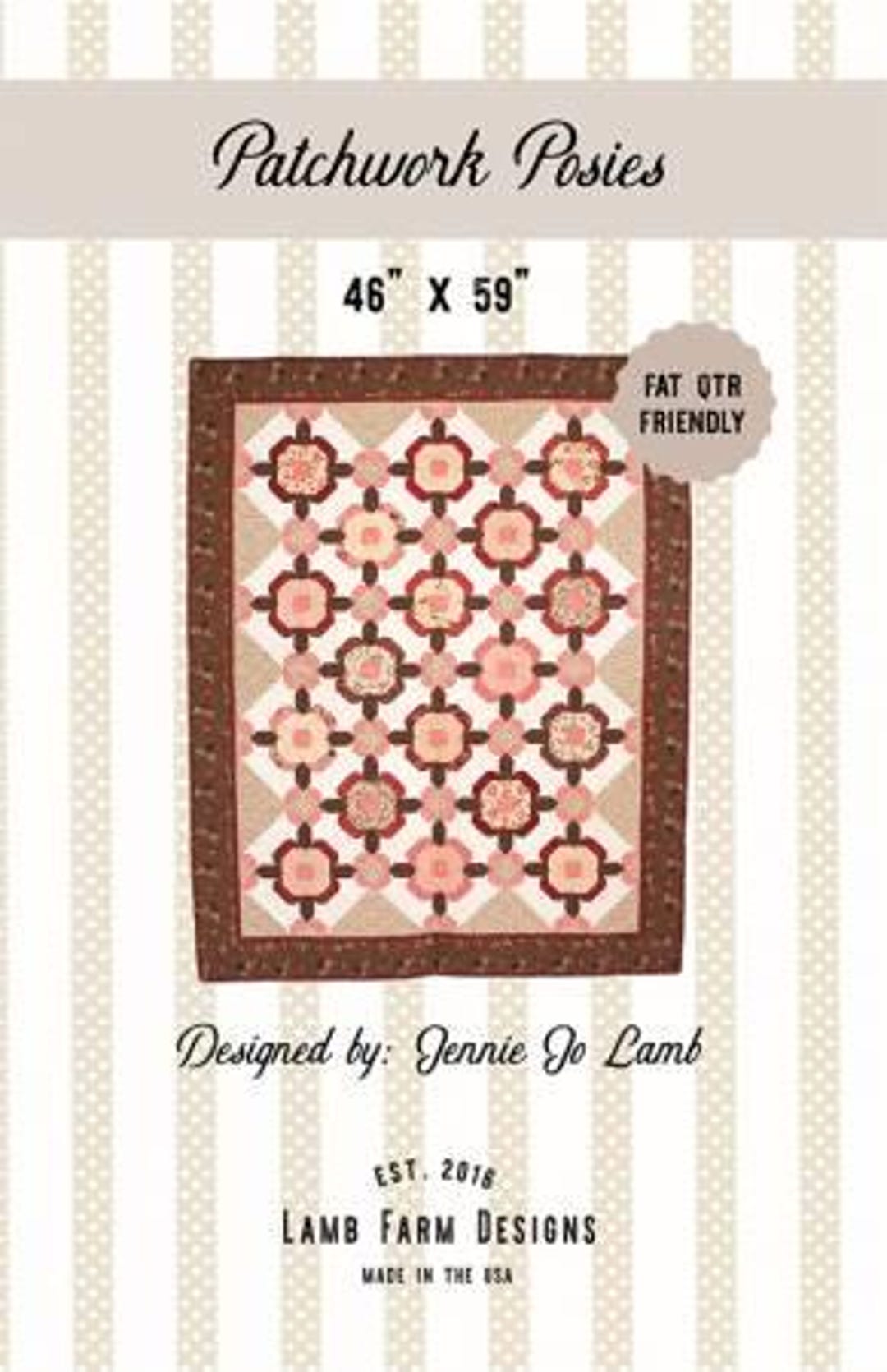 Patchwork Posies by Lamb Farm Design - Etsy