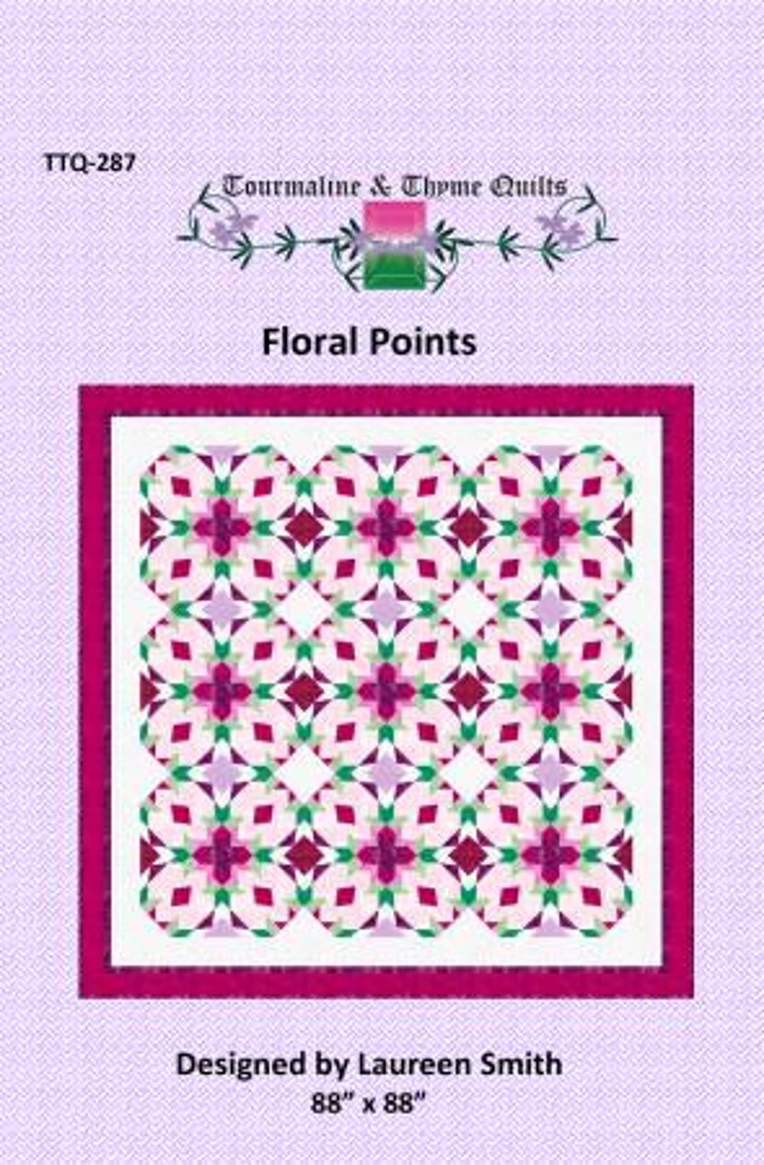 Floral Points Quilt Pattern - Etsy