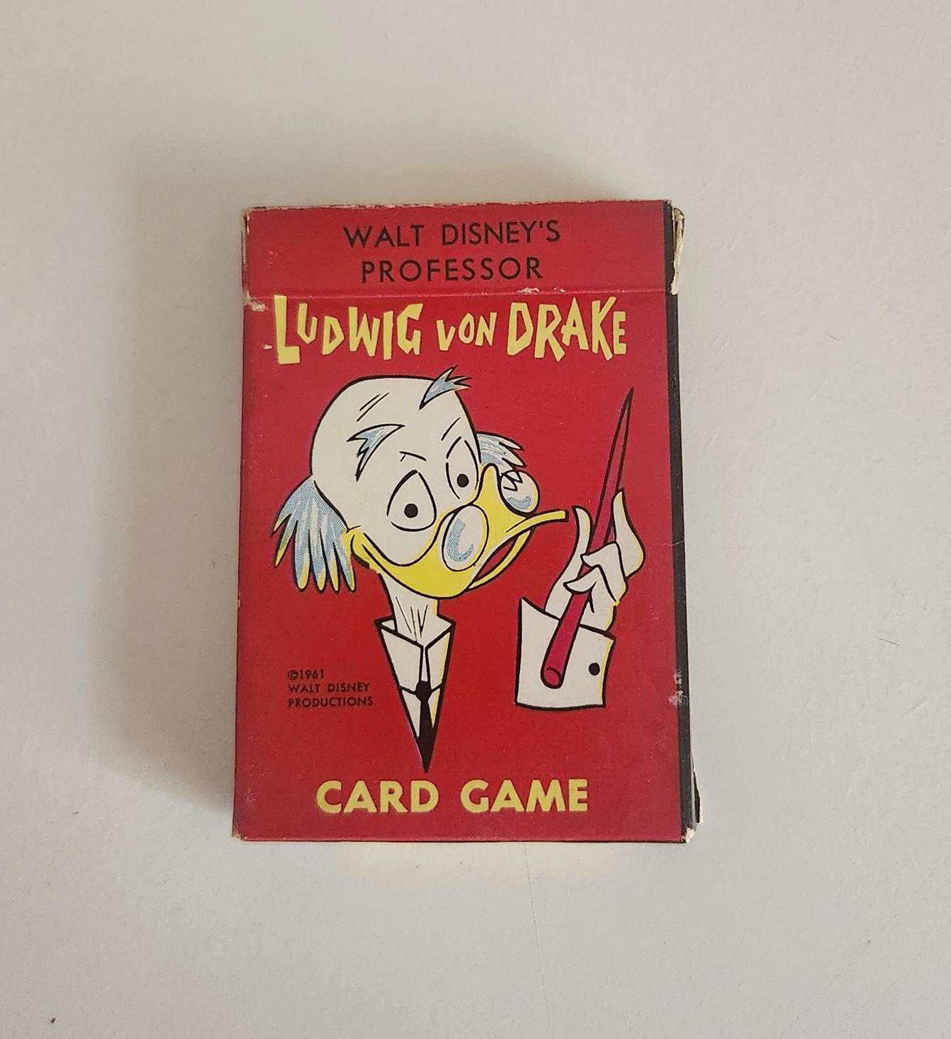 Walt Disney Professor Ludwig Von Drake Card Game - Etsy