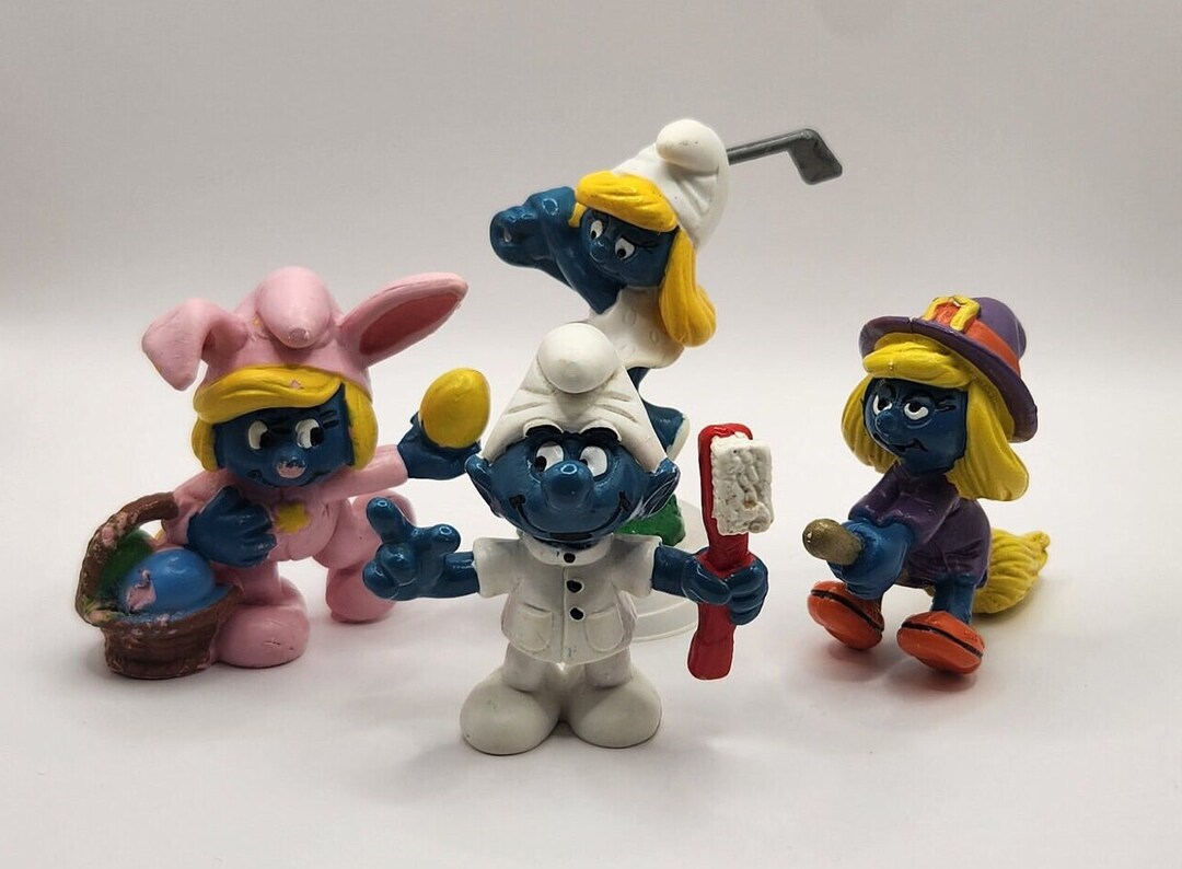 Vintage Smurf Figures (1980's) - Etsy