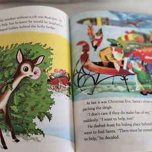 Rudolph the Red-nosed Reindeer Little Golden Book (1980) - Etsy
