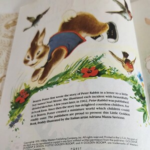 Peter Rabbit Little Golden Book (1970) - Etsy