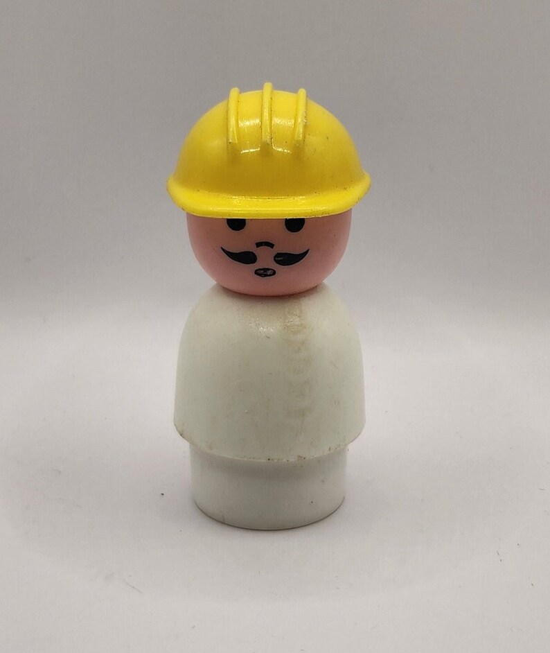 Plastic Fisher Price Big People Figures Construction Series - Etsy