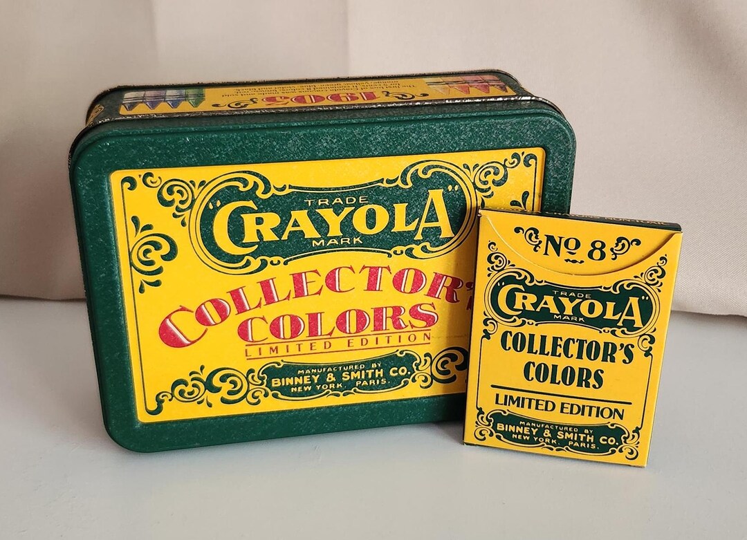 Crayola Collector's Colors Crayon Tin With No. 8 Pack of Limited ...