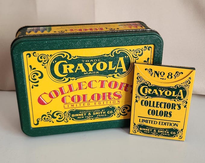 Crayola Collector's Colors Crayon Tin With No. 8 Pack of Limited ...