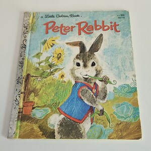 Peter Rabbit Little Golden Book (1970) - Etsy