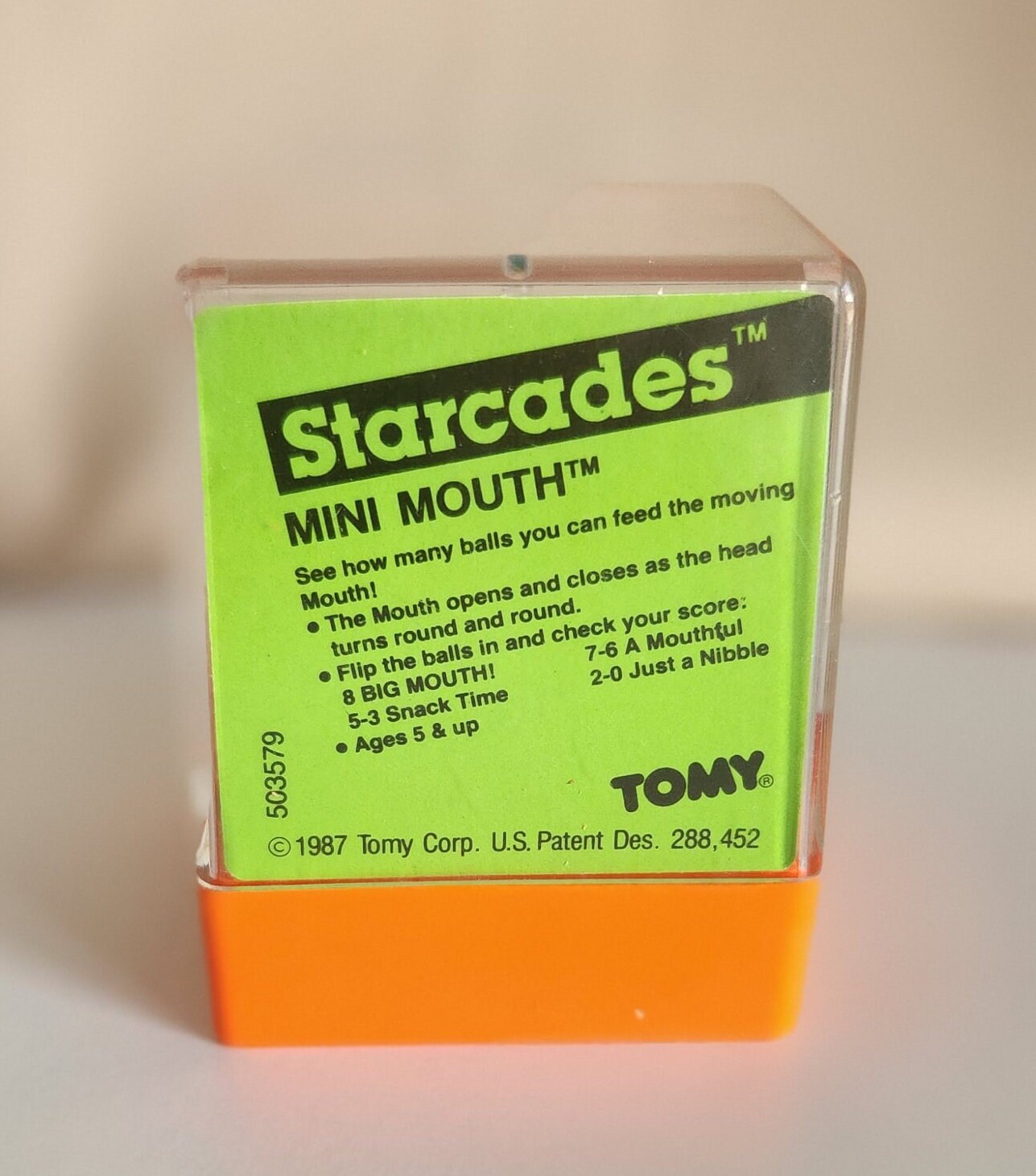 Tomy Starcades Vintage Mini Mouth Arcade Game 1987 - Etsy