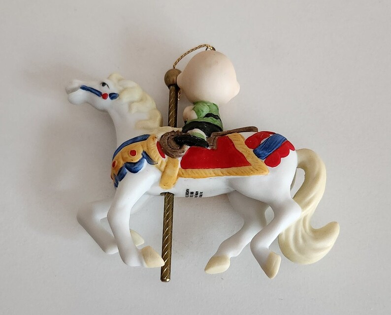 Vintage Porcelain Charlie Brown Carousel Christmas Ornaments - Etsy