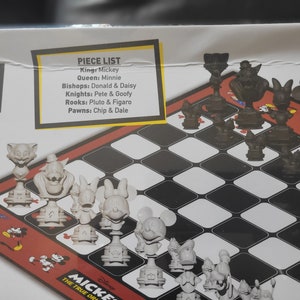 Rare Collector's Mickey Mouse Chess Set Disney Sealed Box - Etsy