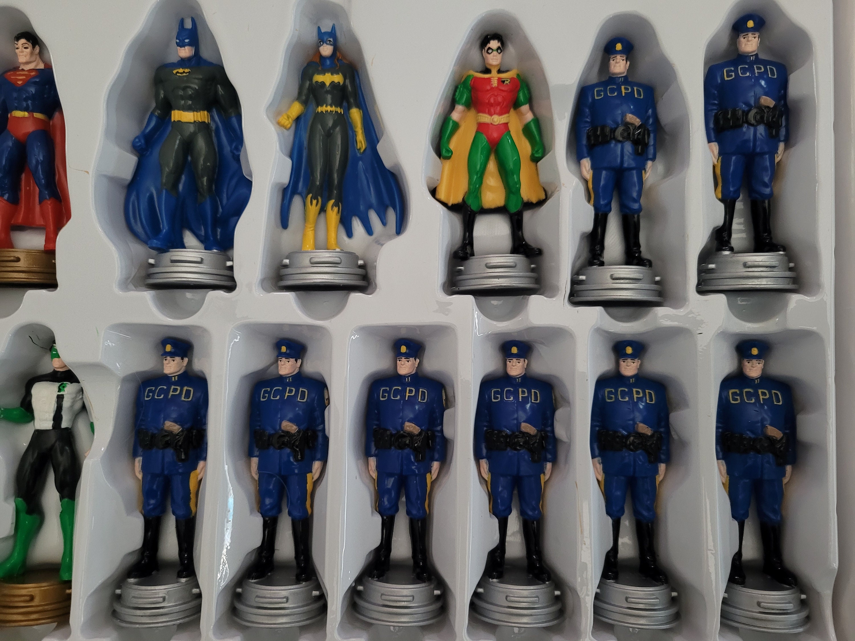 DC Super Heroes 3-D Chess Set RARE Batman Superman - Etsy