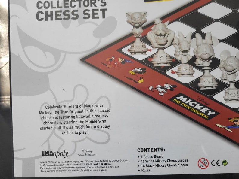 Rare Collector's Mickey Mouse Chess Set Disney Sealed Box - Etsy