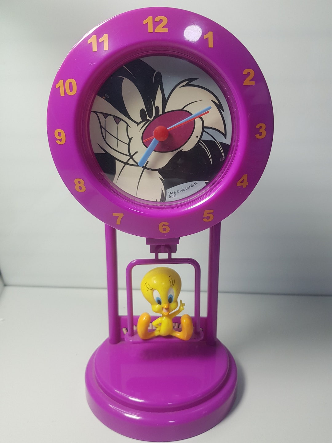Rare Warner Bros Looney Tunes Tweety and Silvester Clock Swing - Etsy